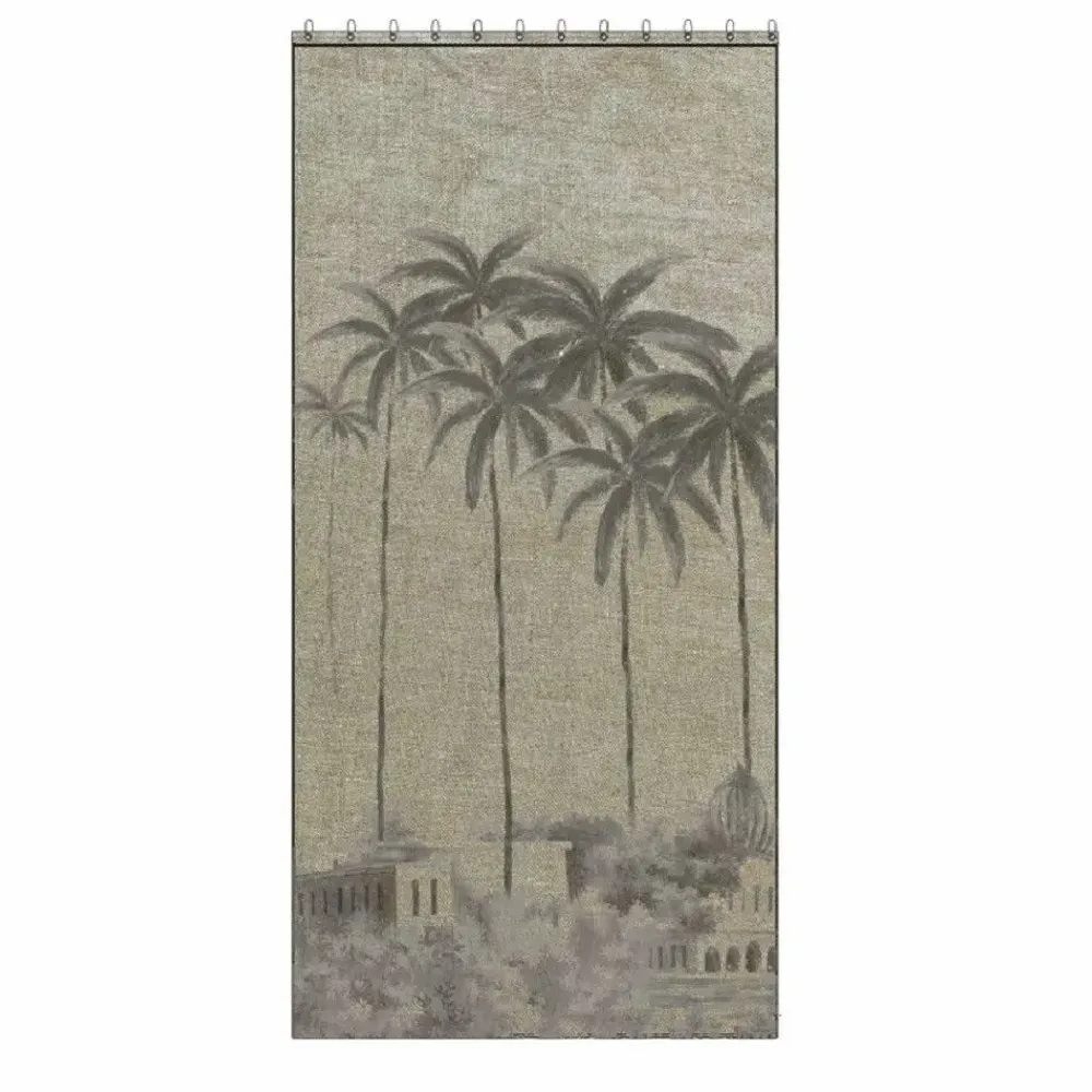 BADALPUR rideau en lin imprimé Ananbo 140x280 cm LIN - Panneau gauche ...