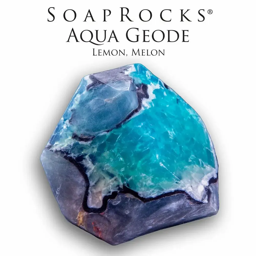 Soaprocks Aqua Geode Soap 170g - Soaps - SOAPROCKS | MOM