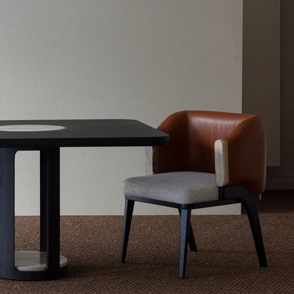 Lyon chair - Chairs - VONS 1974 - Wood - Leather - Marble - Fabric | MOM