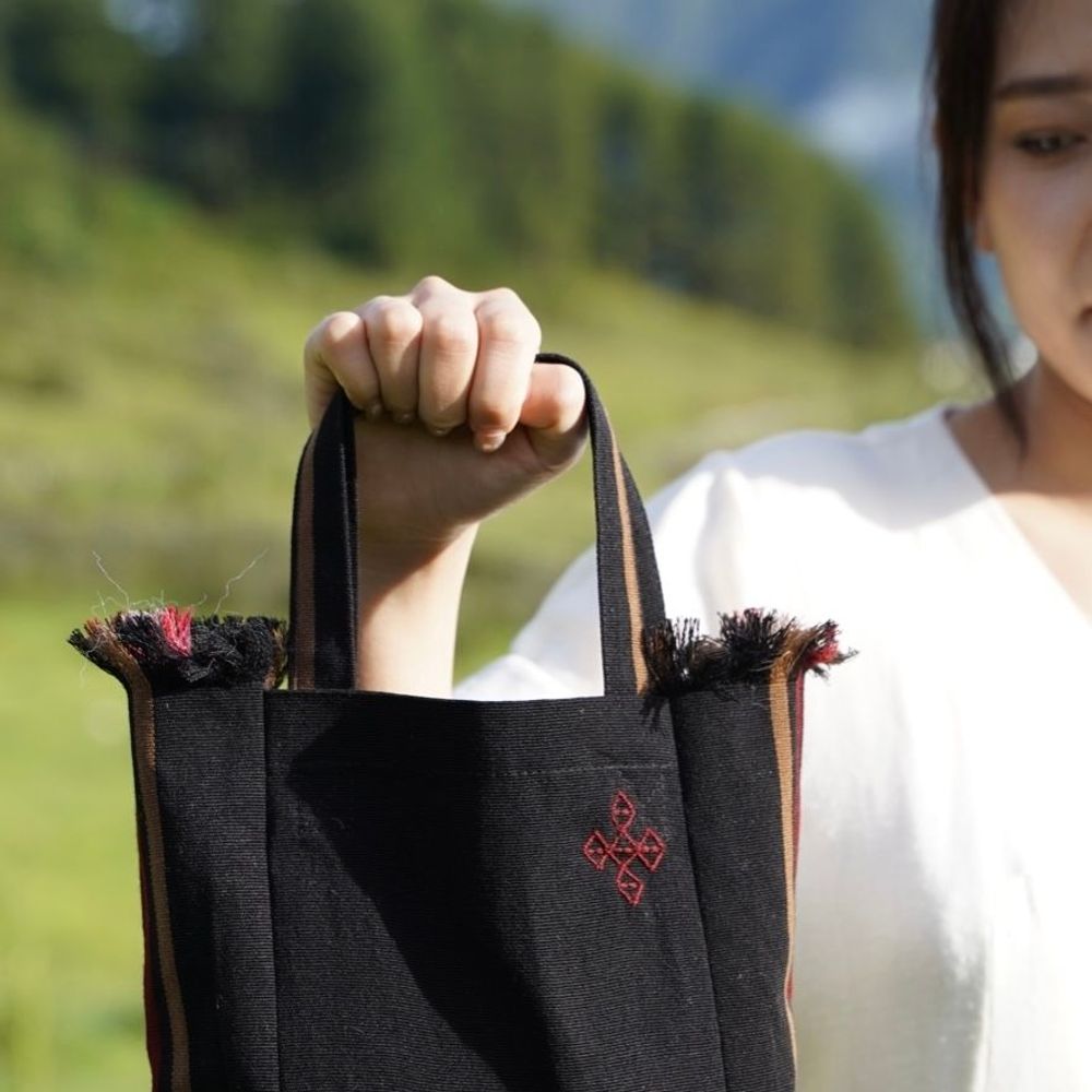 DRUK TOTE MINI BAG - Homewear textile - BHUTAN TEXTILES - Coton | MOM