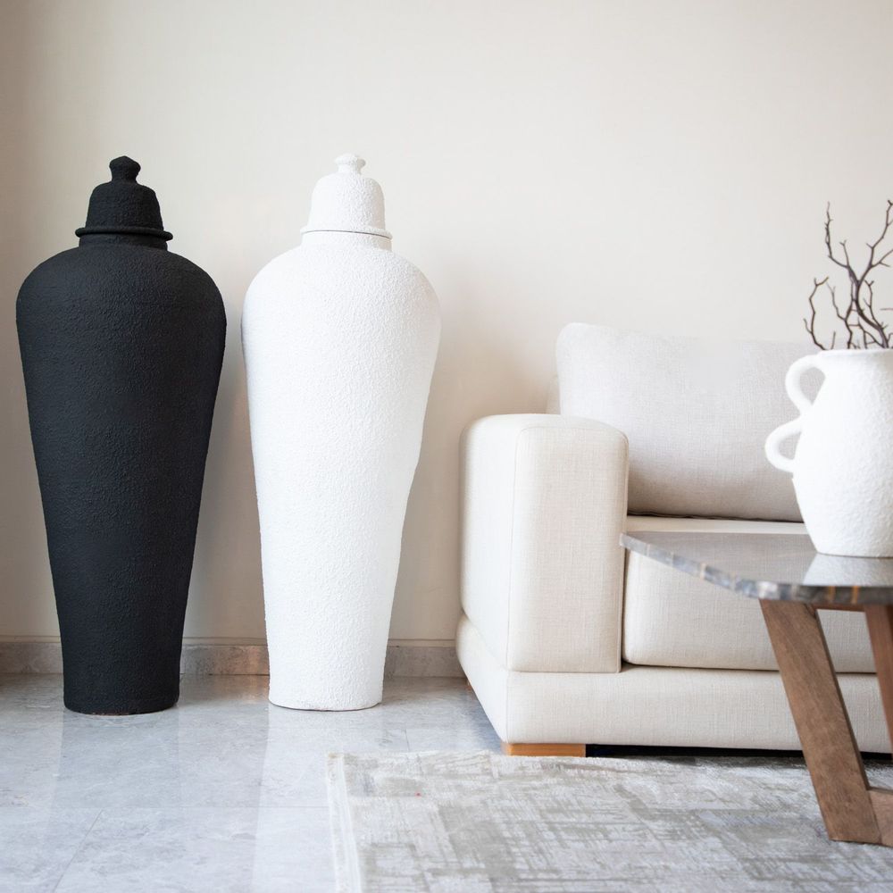 NINA JET/PUR JAR - Ceramic - BY M DECORATION - Ceramic | MOM