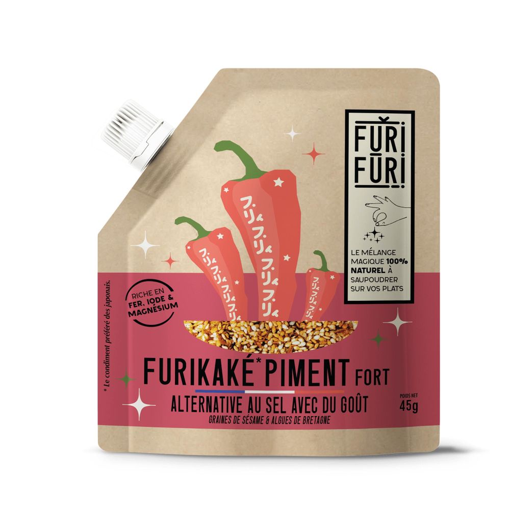 Furikake Piment - Condiment sésame & algues - alternative sel 45G ...
