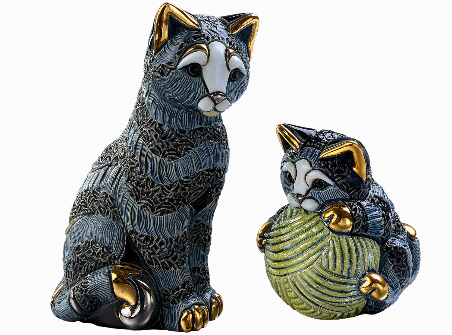 Stripped Cats Family - Decorative objects - DEROSA CLAIRSO DIFFUSION | MOM