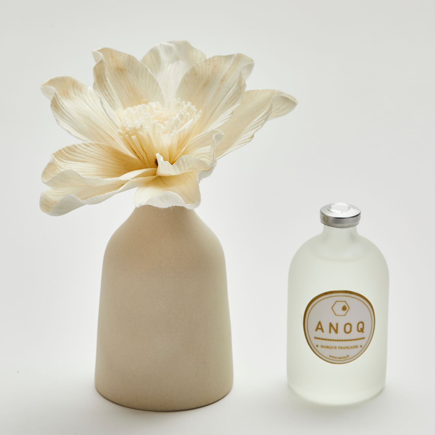 Mana Perfume Diffuser Vase - Ceramic and Sola Wood Perfume Maker ...