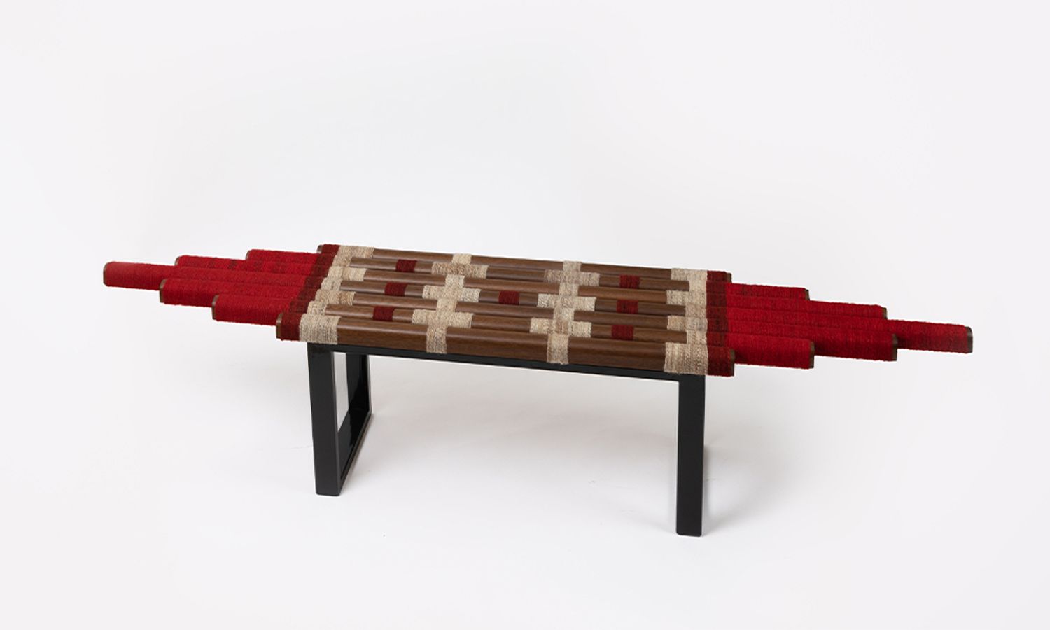 Ain Alkafa (Eyelashes) Bench - Other caperts - MANAL ALMAIMOUNI - Wood ...