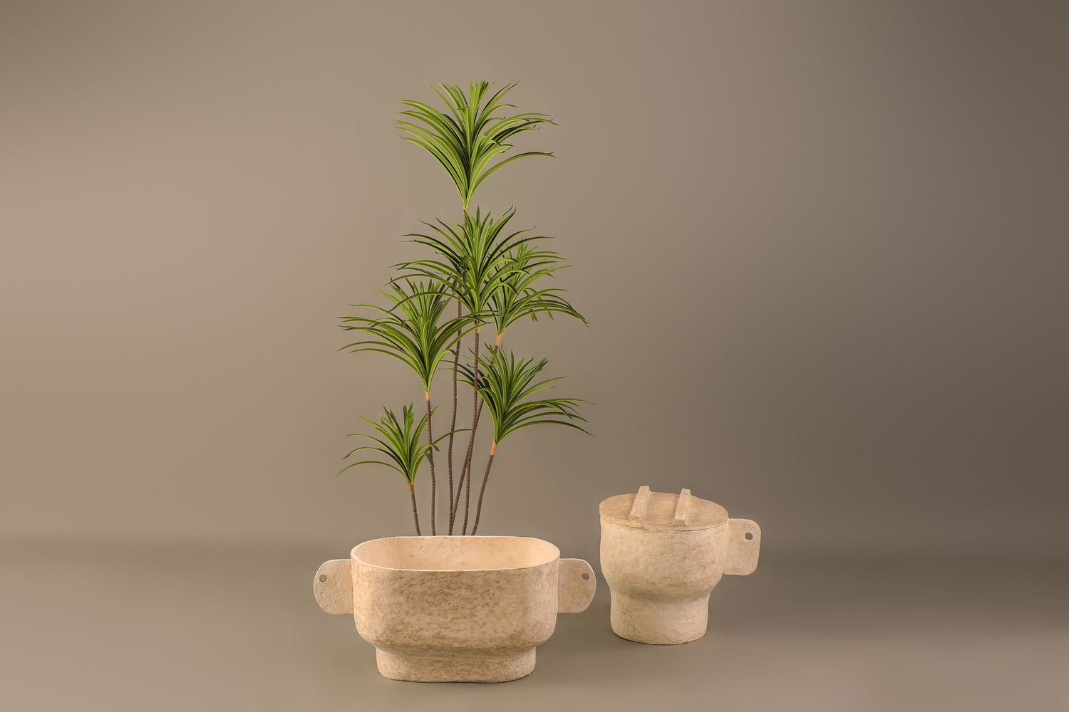 Paper Clay Vase - Single Abaca Pulp with Earhole - Vases - INDIGENOUS ...