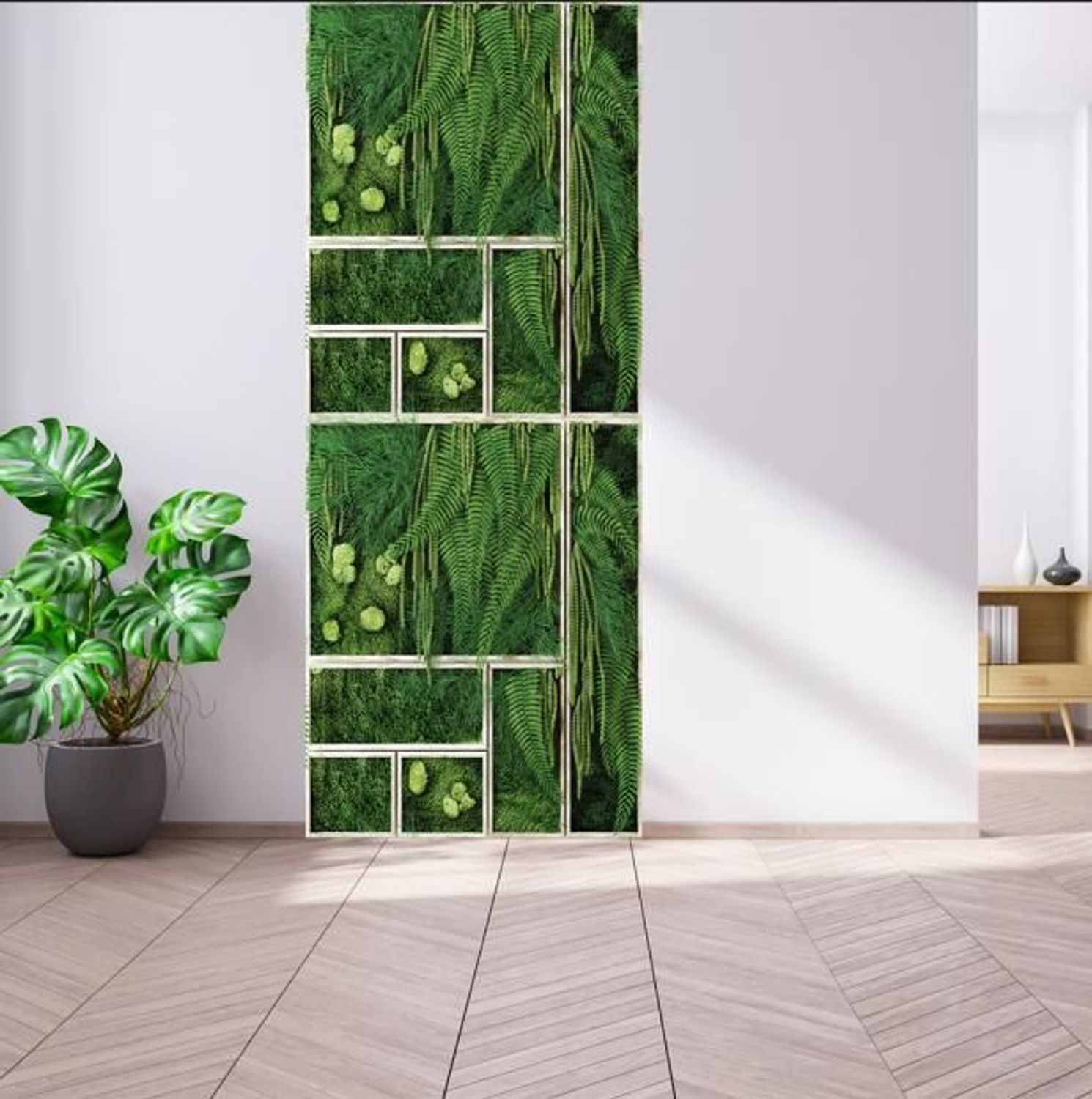 Square Vegetal Panoramic Wallpaper - Wallpaper - EASY D&CO BY HD86 ...