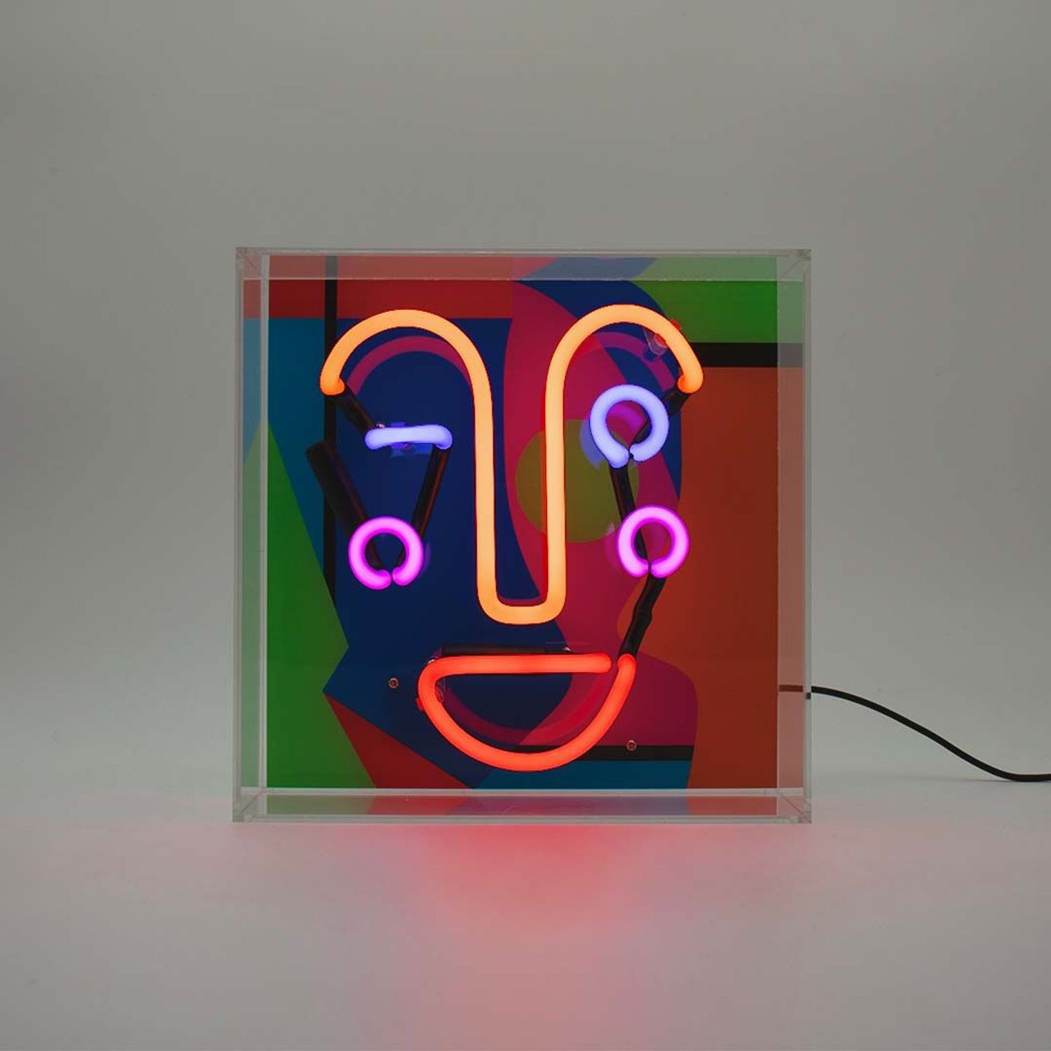 Acrylic Box Neon - Memphis Face - Decorative objects - LOCOMOCEAN ...