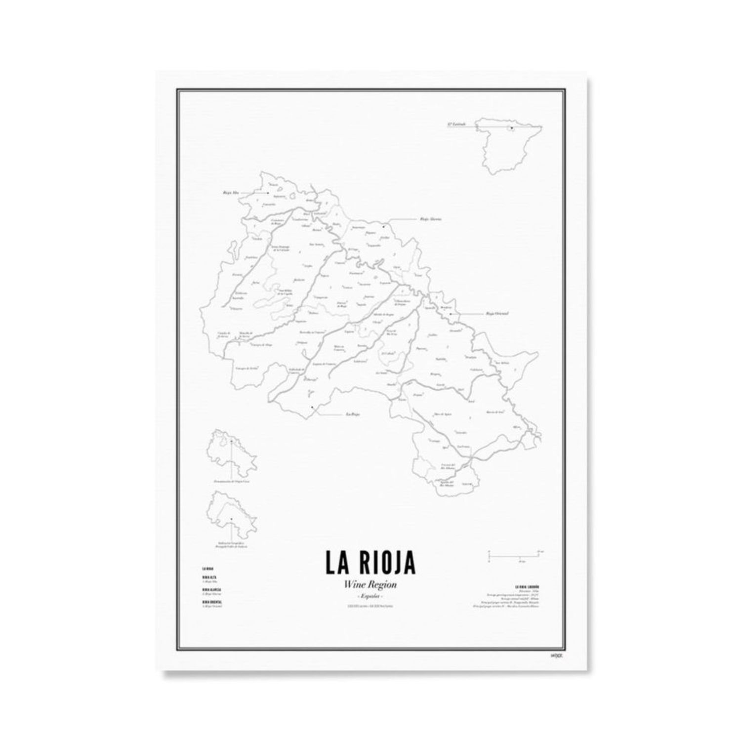 Print - Wine Region Rioja - Poster - WIJCK. | MOM