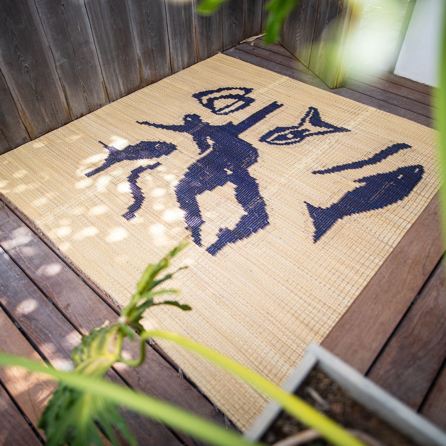 Natte en fibre végétale BHAR - Tapis design - LA FIBRE ARTISANALE ...