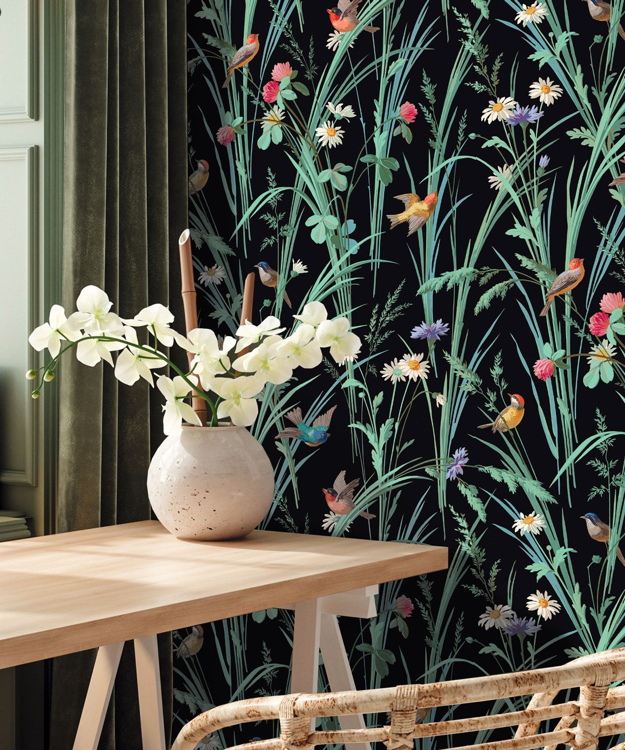 The French garden wallpaper - Wallpaper - PARADISIO IMAGINARIUM - Paper ...