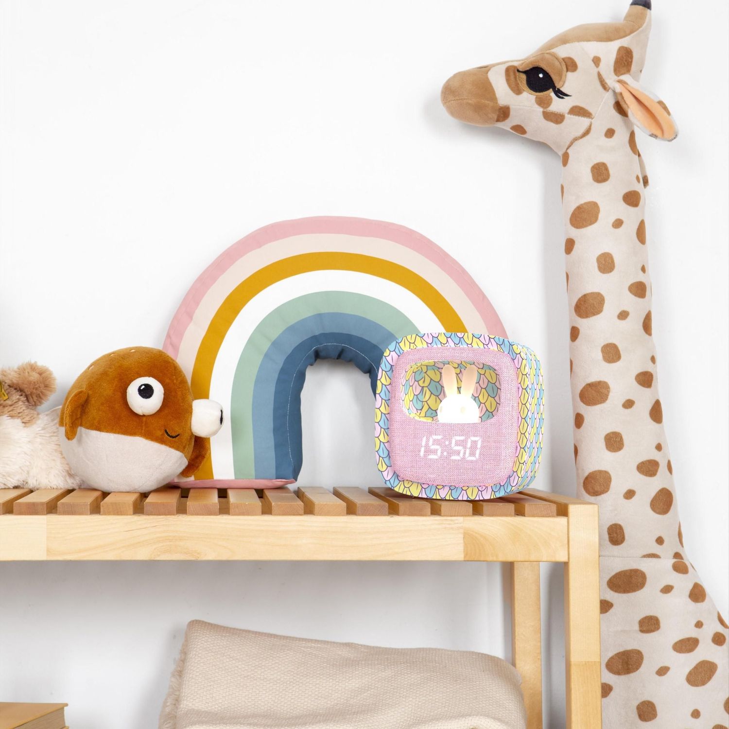 BILLY LEOPARD ALARM CLOCK, PINK ZEBRA, AND RAINBOW MERMAID - Children's ...