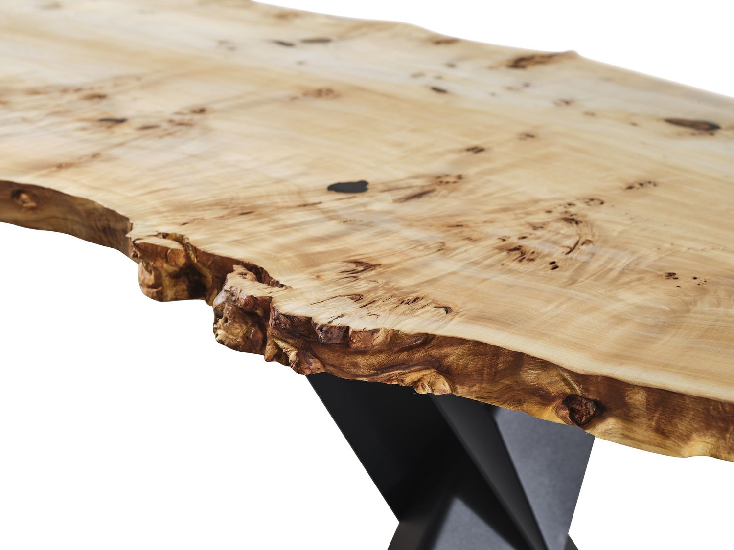 Dining Table - Mappa Burl Live Edge - Dining Tables - TINELLA WOOD ...
