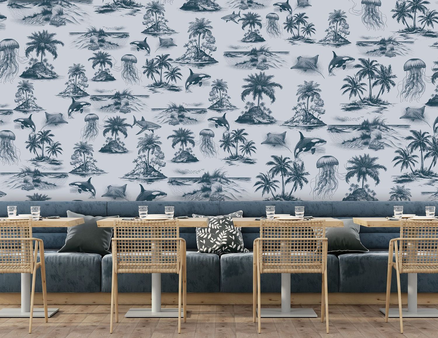 Papier peint panoramique sur mesure ATOLL - Papiers peints - LGD01 DECOR MURAL SUR MESURE | MOM
